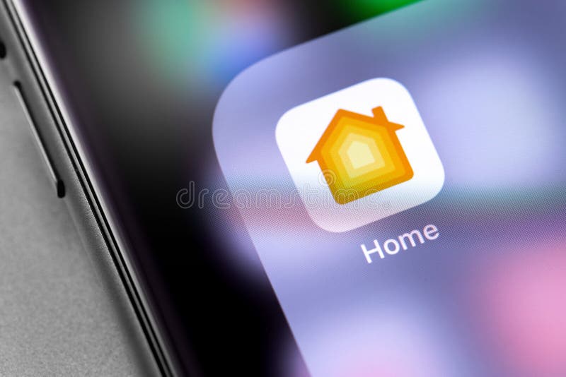 Apple IPhone with Home App Icon on the Screen Editorial Stock Image ...