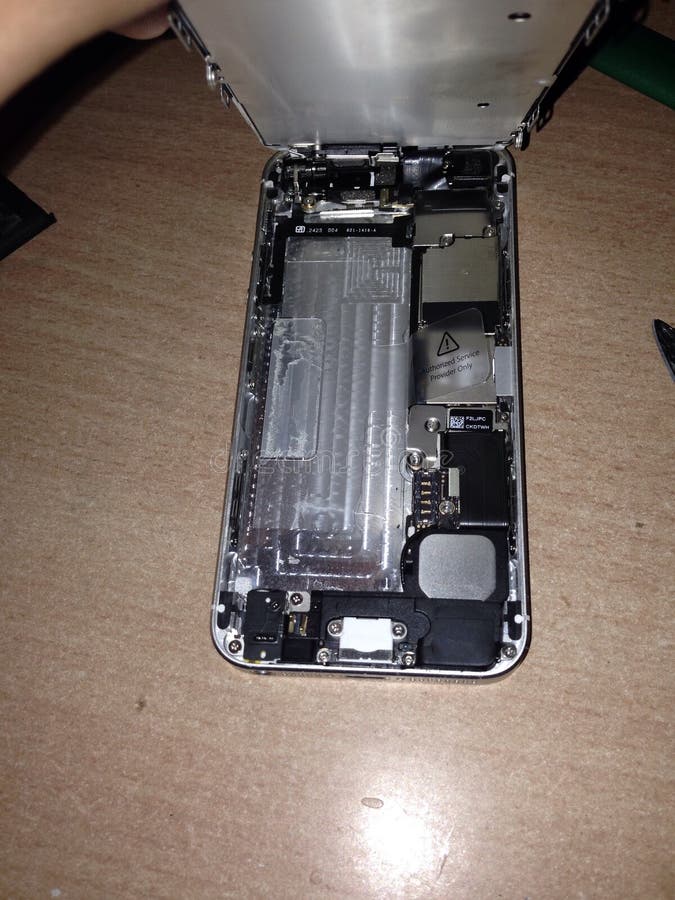 Apple iPhone 5 internals stock image. Image of iphone - 47697609