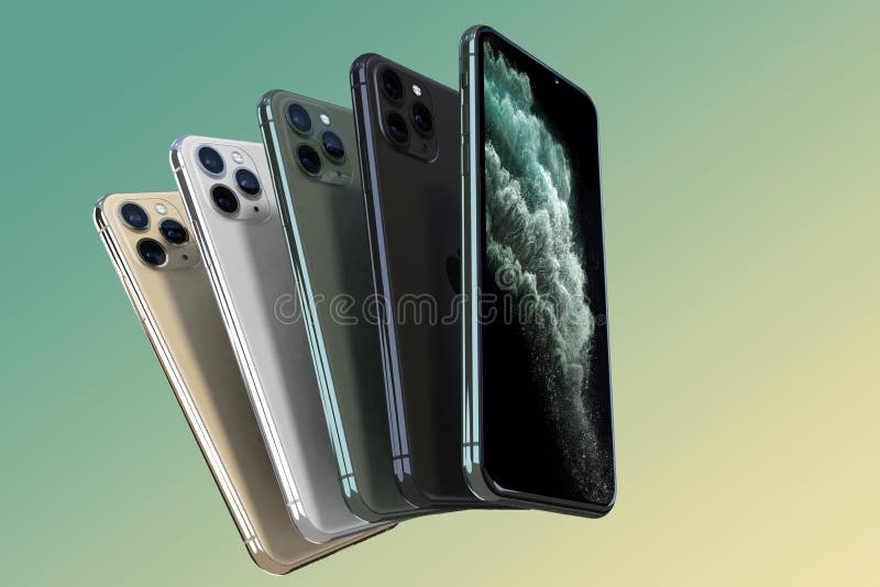 Apple IPhone 11 Pro, 2019, All Colours, Artistic Composition Editorial ...