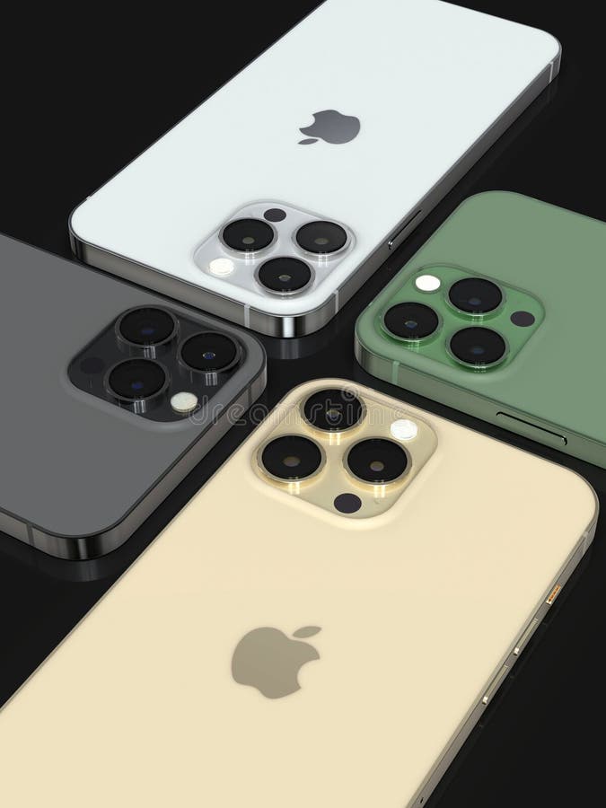 Apple IPhone 13 Pro Max All Colours, Comparison Editorial Photo - Image ...