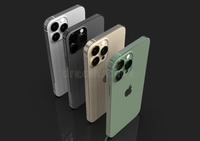 Apple IPhone 13 Pro Max All Colours, in a Row, Comparison Editorial ...