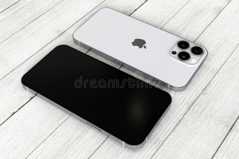 Apple IPhone 13 Pro Max Silver, Front and Back Sides Comparison ...