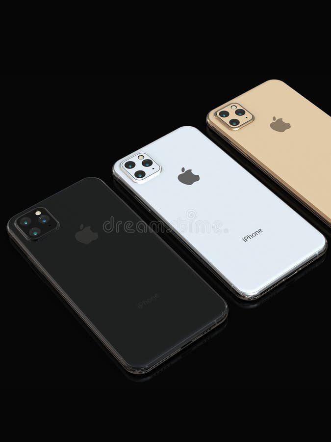 Apple IPhone 11 Pro, 2019, Rumored Design Simulation Editorial Stock ...