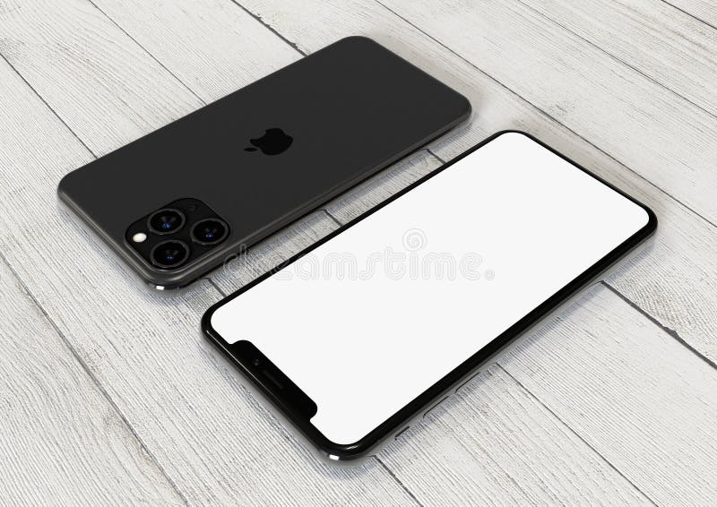 Apple IPhone 11 Pro Space Grey, 2019, Both Sides, Perspective Editorial ...