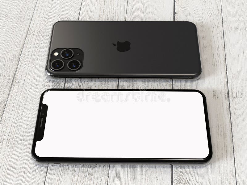 Apple IPhone 11 Pro Space Grey, 2019, Both Sides, Perspective Editorial ...