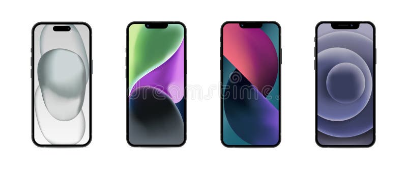 Apple IPhone 12 in Purple Color. Screen Smart Phone with IOS 14 and ...