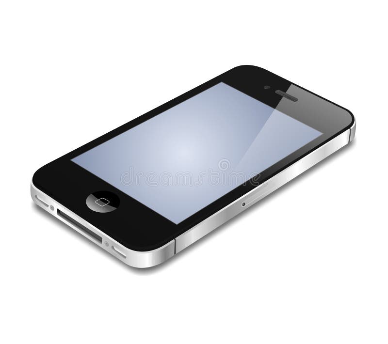 Apple iphone 4S white editorial stock image. Illustration of ...