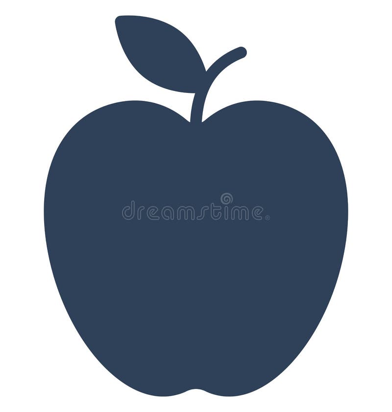 Apple Isolated Vector Icon that Can Easily Modify or Edit Stock Vector ...