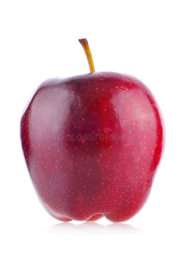 Apple Isolated on White Background Stock Photo - Image of healthy ...