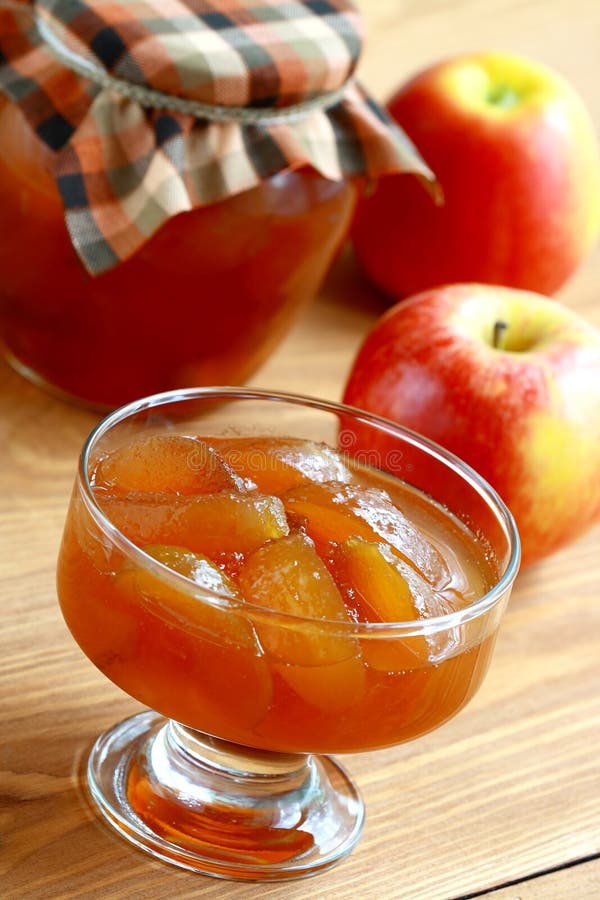 Apple jam stock image. Image of marmalade, dessert, fresh - 42395641