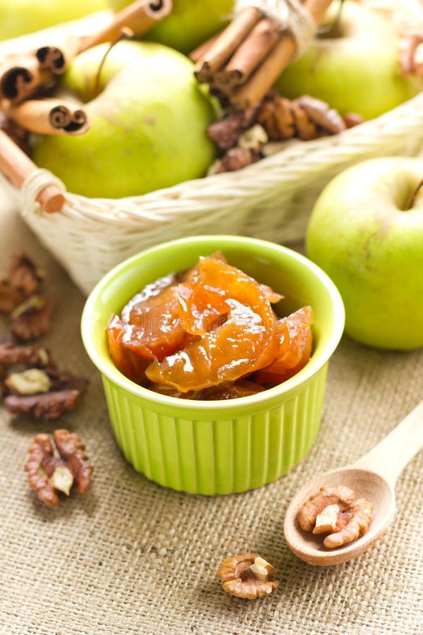 Apple jam stock image. Image of confiture, food, green - 27292389