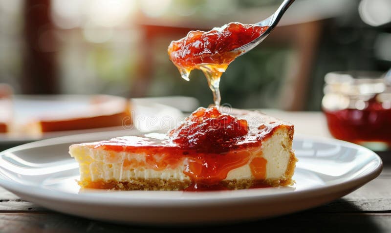 Apple Jam Being Spread on a Warm Biscuit Stock Photo - Image of dessert ...
