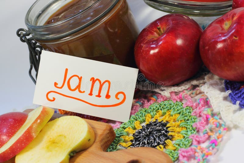 Apple jam stock image. Image of fresh, kitchen, natural - 60839935