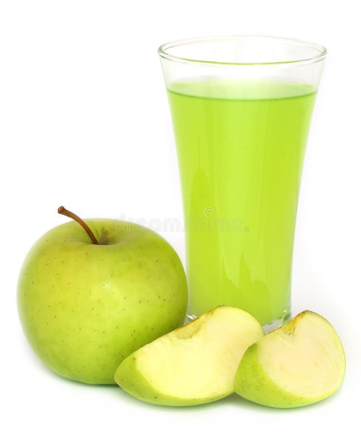 Apple Juice with Green Fruits Stock Image - Image of refreshment, ripe ...