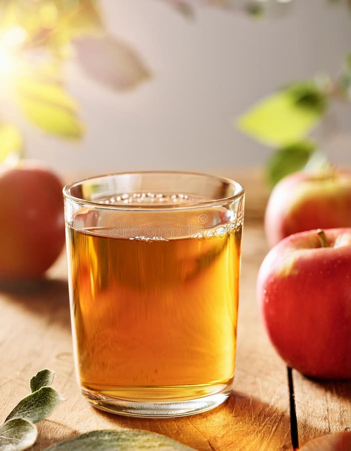 Apple Juice Ready To Quench Your Thirst Stock Illustration ...