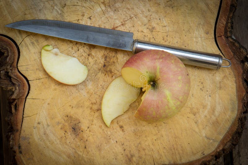 Apple Knives Wooden Flooring Textures Cuts Breaks Stock Photos - Free ...