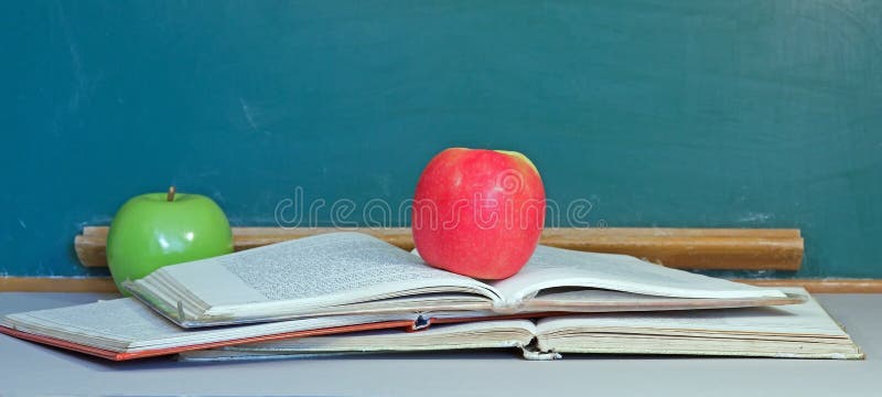 Apple of Knowledge, Green and Red Stock Photo - Image of education ...