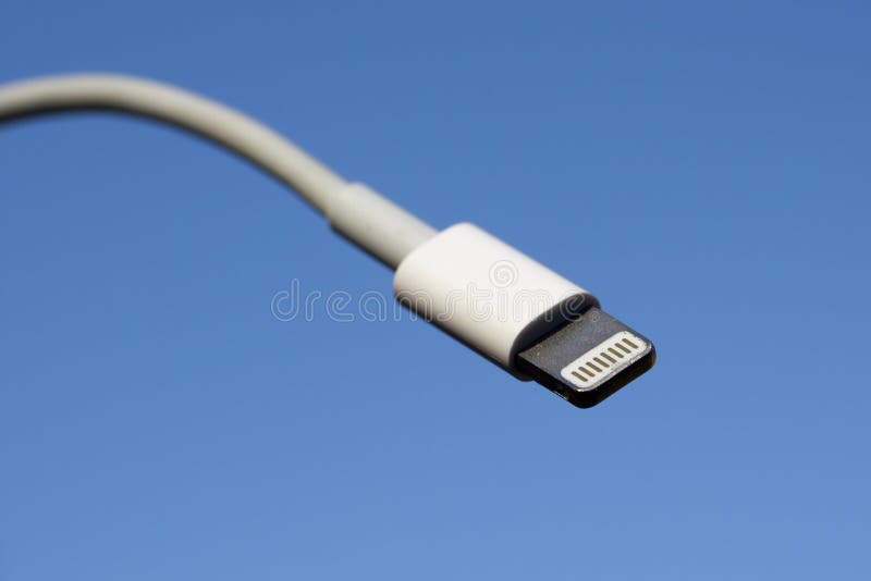 Apple Lightning Connector editorial stock image. Image of lightning ...