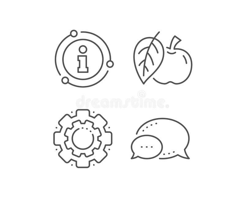Apple Line Icon. Fresh Fruit Sign. Vector Stock Vector - Illustration ...