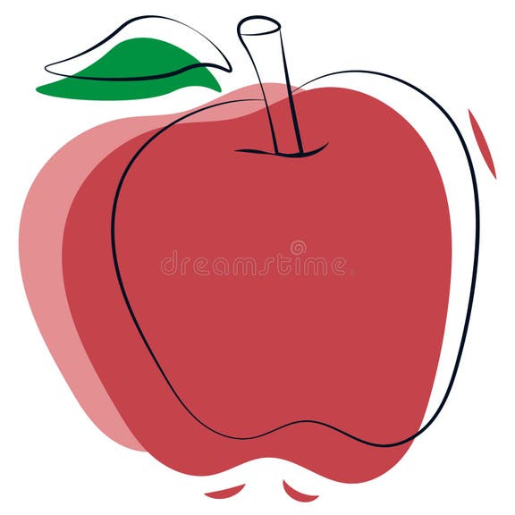 Apple Line Icon, Food and Fruit, Vector Graphics Stock Vector ...