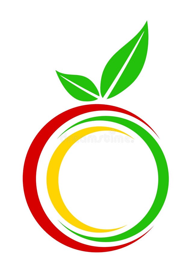 Apple logo. stock illustration. Illustration of logo - 26845416