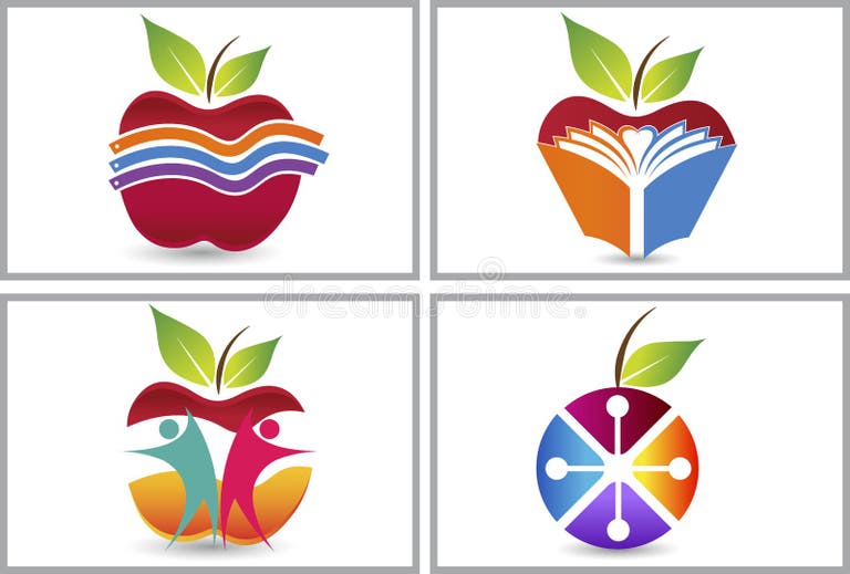 Apple Book Logo Stock Illustrations – 2,673 Apple Book Logo Stock ...