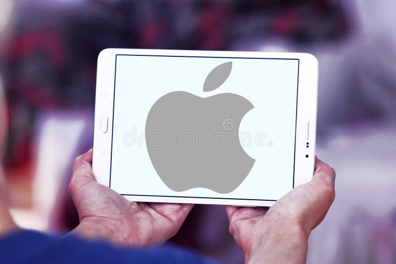 Apple logo editorial stock image. Image of application - 94331064