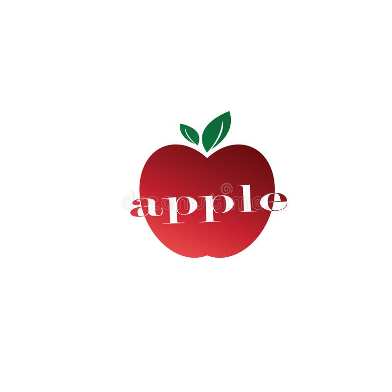 Apple Logo Creative Illustration with Color Design Vector Stock Vector ...