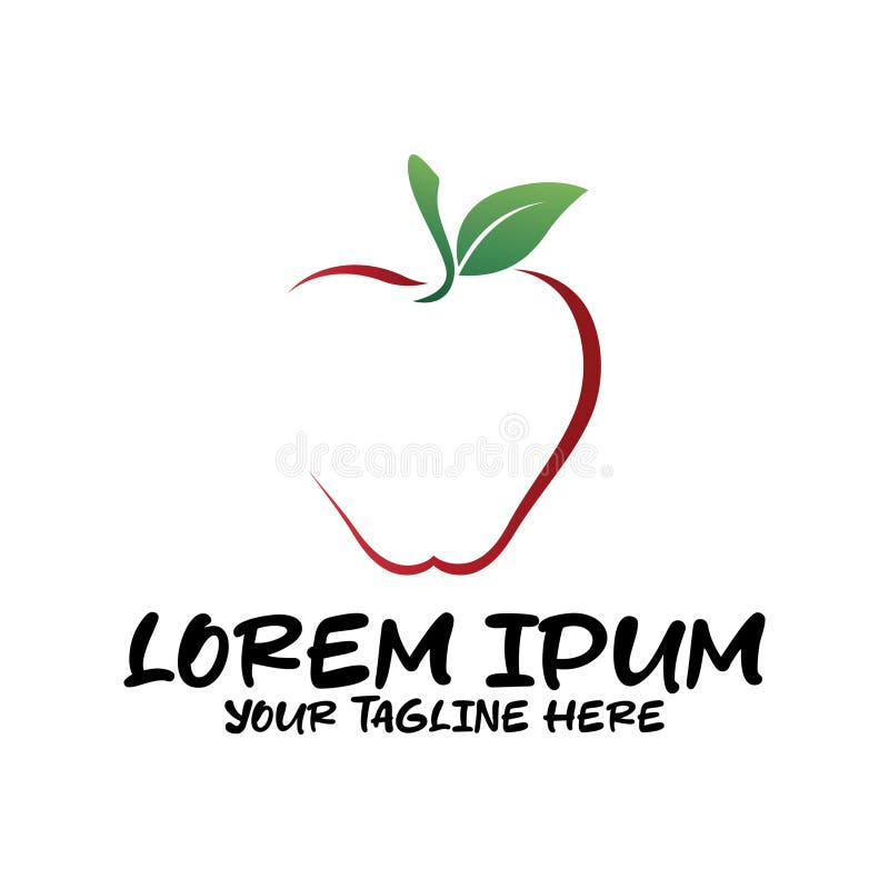 Apple logo design concept stock vector. Illustration of modern - 302253914