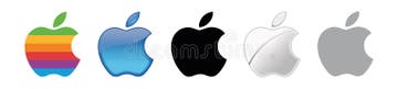 Apple Logo History Stock Illustrations – 185 Apple Logo History Stock ...