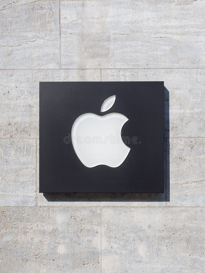 Apple Logo at Apple Store in Berlin, Germany Editorial Photography ...