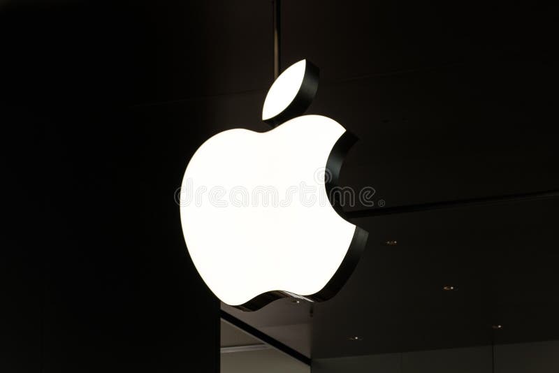 The Apple Logo in Apple Store Editorial Stock Photo - Image of ipad ...