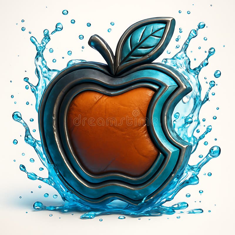 Stylized Apple Logo Stock Illustrations – 3,076 Stylized Apple Logo ...