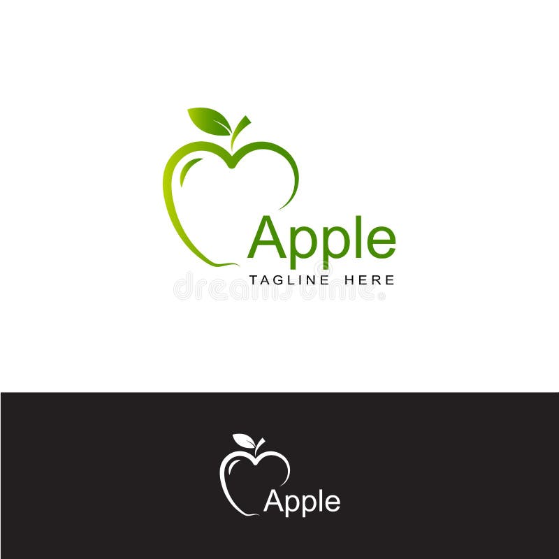 Apple Logo Template Design Vector Stock Vector - Illustration of fruity ...