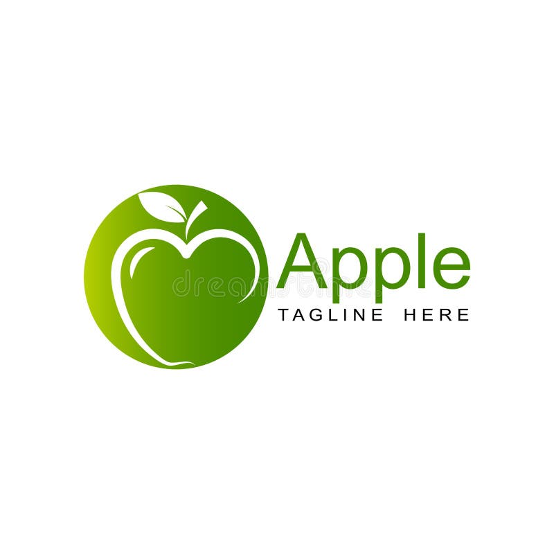 Apple Logo Template Design Vector Stock Vector - Illustration of apple ...