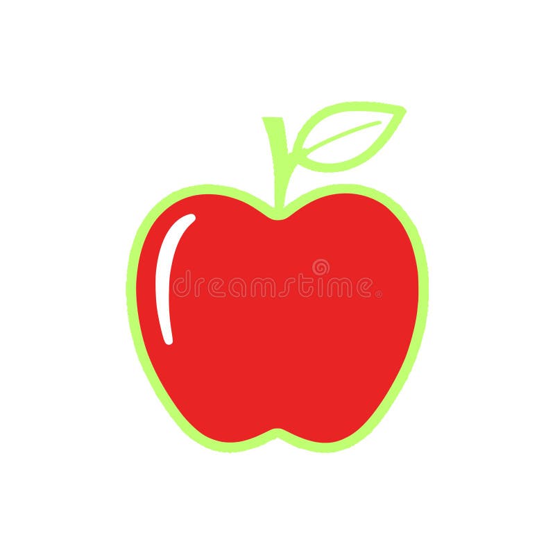 Apple logo vector design stock vector. Illustration of fruit - 297164611