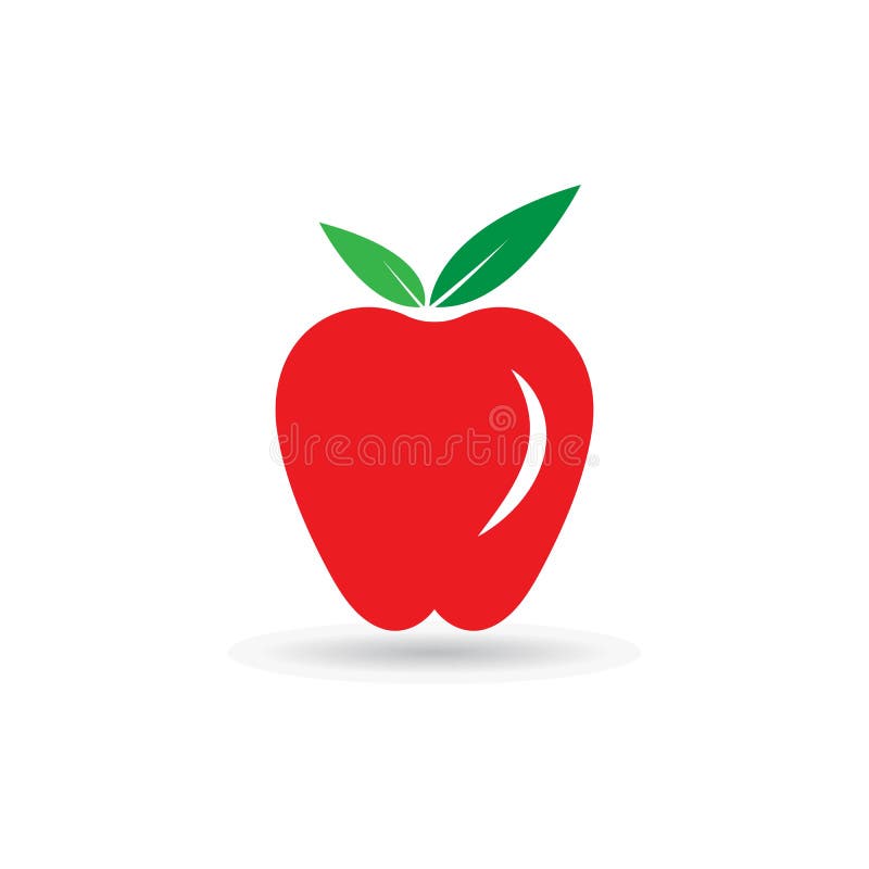 Red Apple logo vector stock vector. Illustration of apple - 159443603