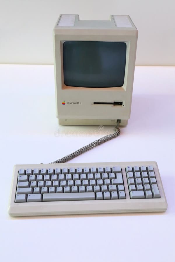 Apple Macintosh Plus Old Computer Editorial Photography - Image of ...