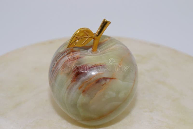 Apple Made from a Green Marble Stock Image - Image of green, apple ...