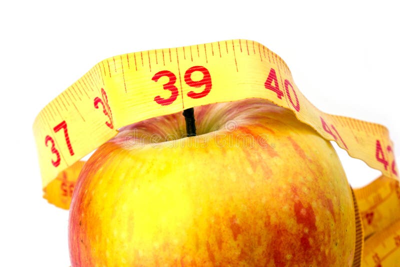 Apple and meter stock photo. Image of concept, apple - 76878122