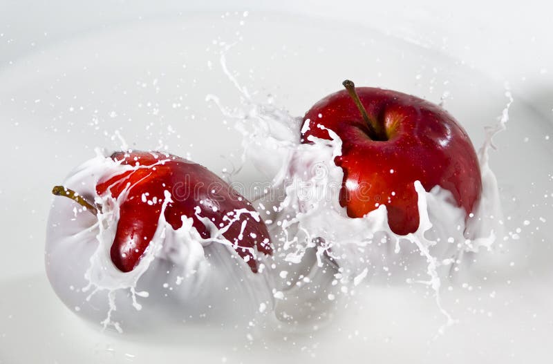 Apple&Milk stock image. Image of falling, environment - 16534365