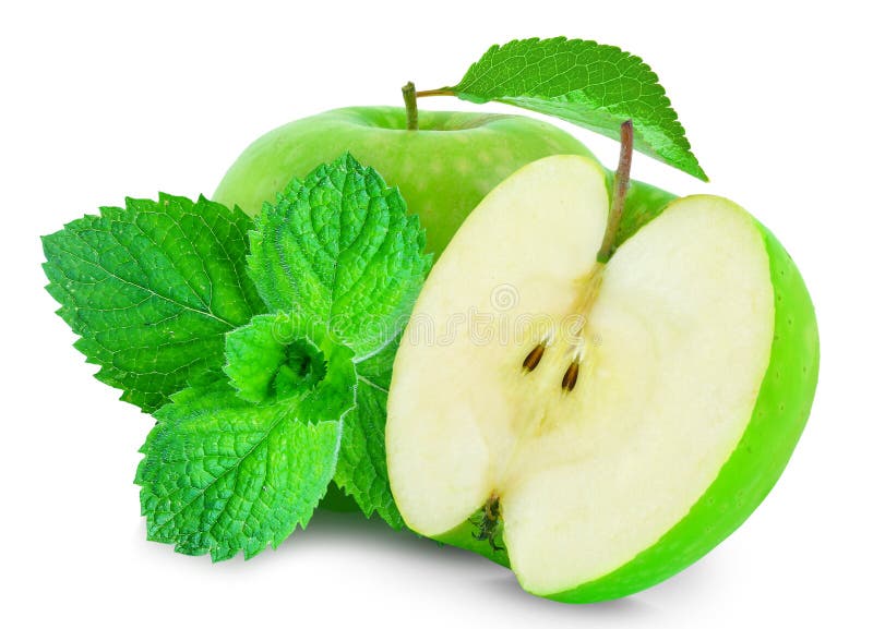 Apple Pie with Mint Garnish. Stock Image - Image of homemade, cooking ...