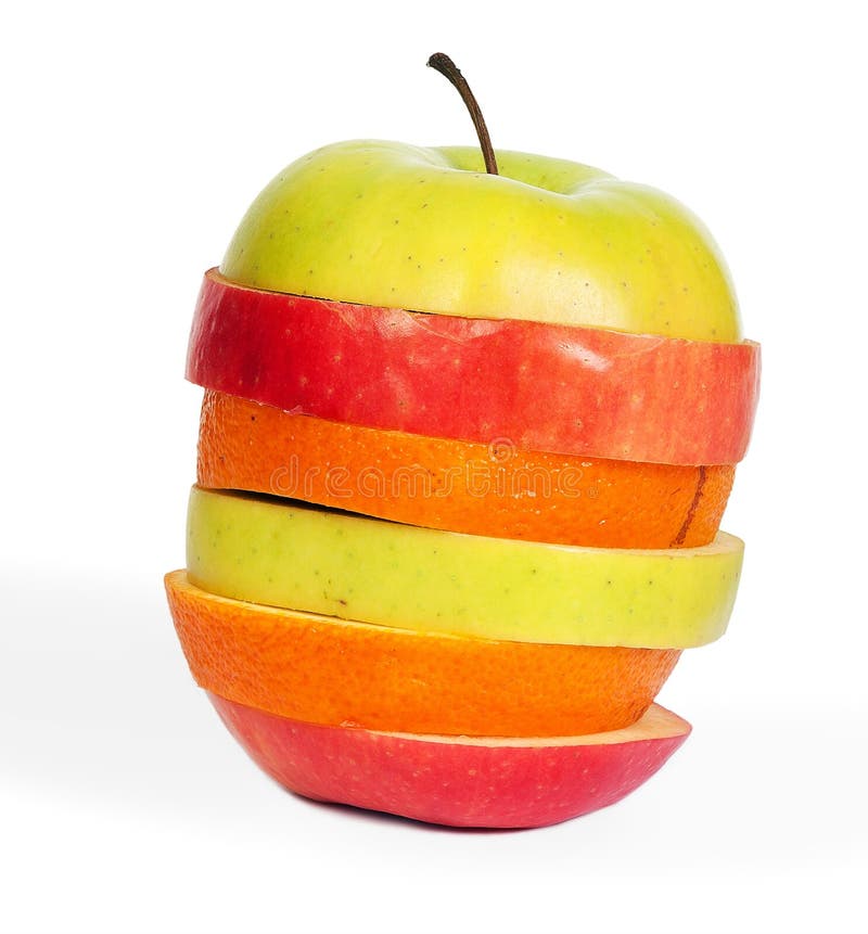 Apple Mix Isolated on White Stock Image - Image of eating, snack: 30300497