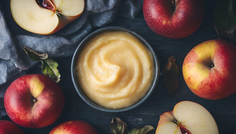 Apple Mousse (sauce, Puree) Texture Stock Photo - Image of cuisine ...