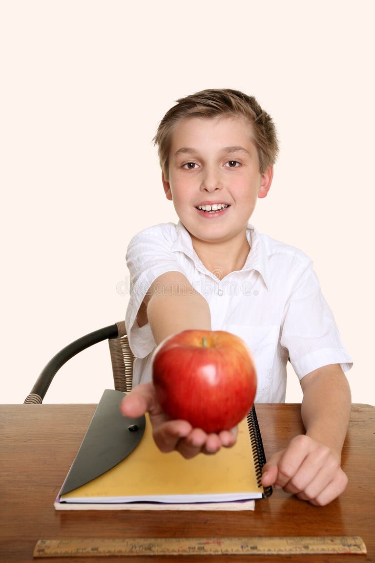 Student Giving Teacher Apple Stock Photos - Free & Royalty-Free Stock ...
