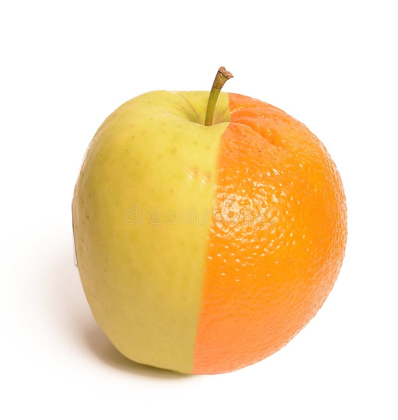 Apple and Orange stock photo. Image of orange, apples, comparison - 46044