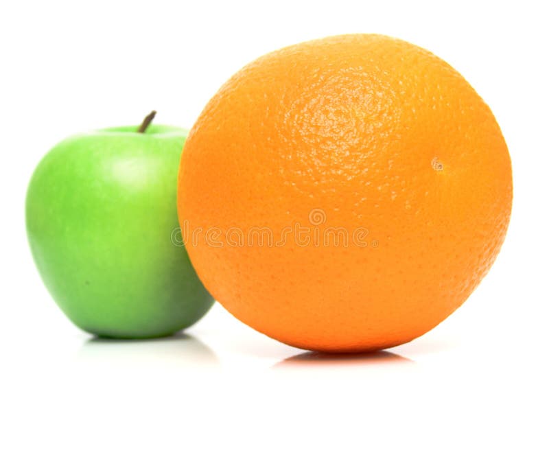 Apple And Orange Picture. Image: 4783989