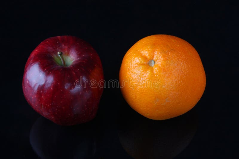 Apple And Orange Picture. Image: 5434158