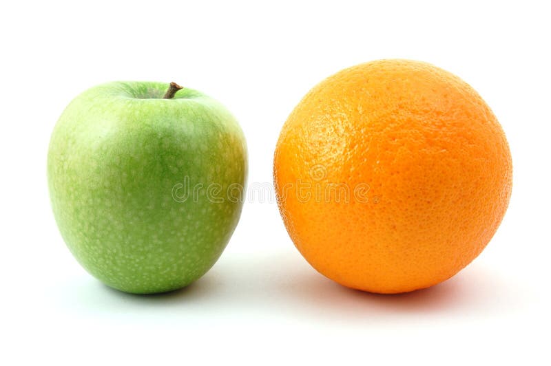 Apple and orange stock image. Image of apple, fruits, apples - 6484885