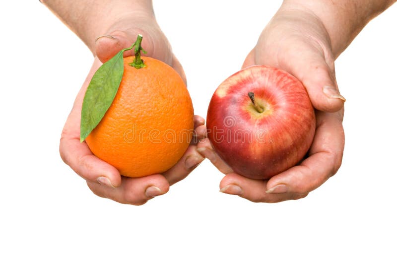 Apple and orange stock photo. Image of present, domestica - 8048484